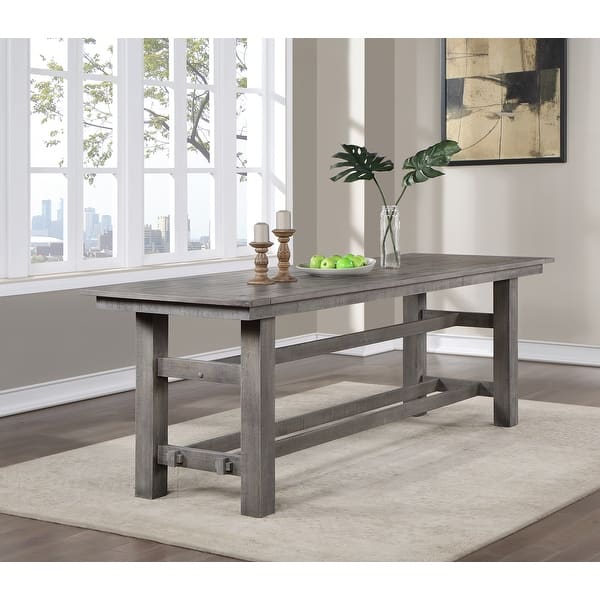 Rustic Farmhouse Counter Height Dining Table - Grey - On Sale - Bed ...