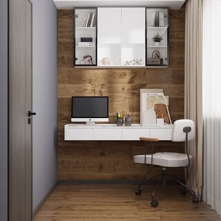 Minimalist Floating Workstation: Elegant Storage and Desk Solution ...