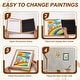 2 Pack Art Frames, Front Opening Picture Display Frame Changeable ...