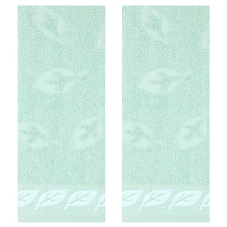towels leaf pattern