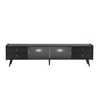 Contemporary TV Stand Slanted Drawers Media Console Chic Elegant TV ...