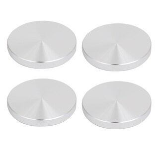 4pcs 60mm Dia 8mm Thickness M10 Thread Aluminum Disc for Glass Table ...
