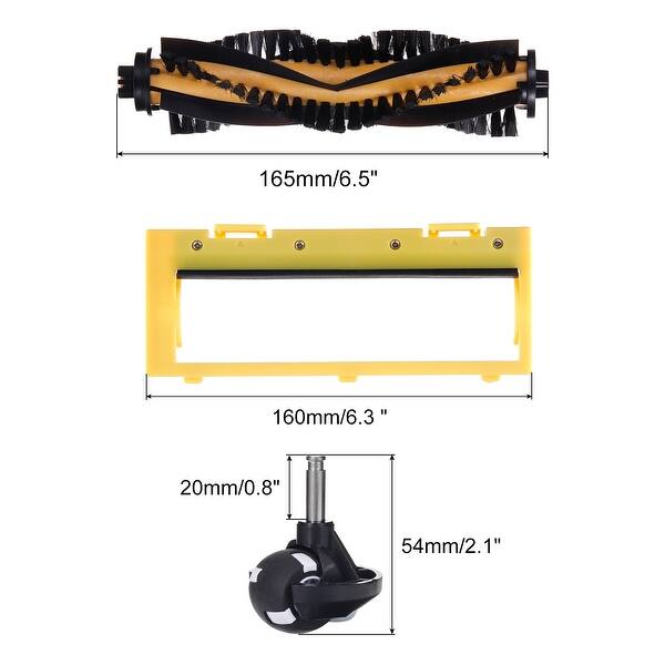 Replacement Parts 1 Main Brush 1 Front Caster 1 Main Brush Cover N79S ...