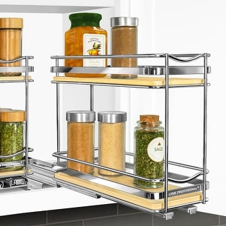 LYNK PROFESSIONAL® Élite™ Pull Out Spice Rack Organizer for Cabinet - 4 ...