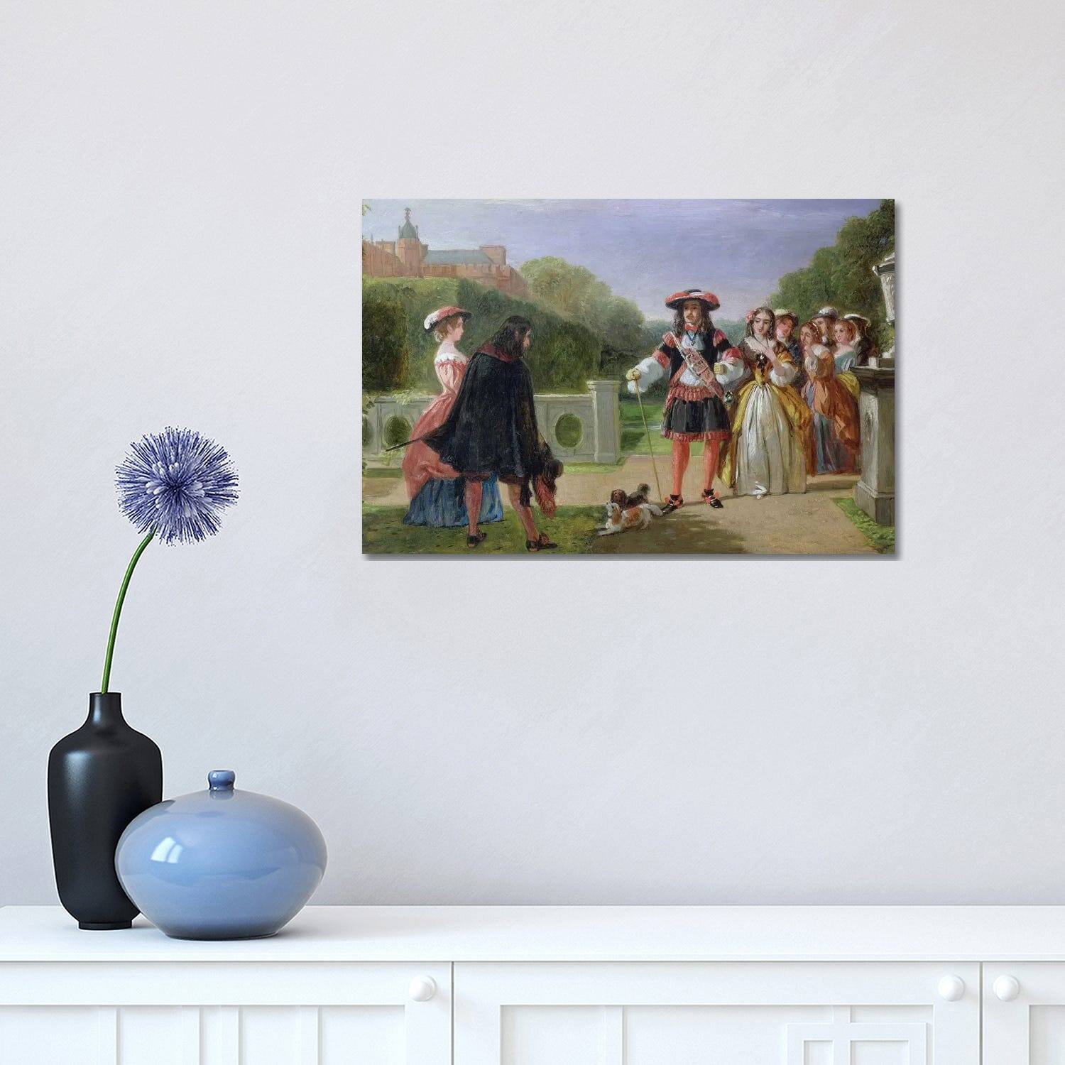 iCanvas "King Charles II & Nell Gwynne" by Edward Matthew Ward Canvas ...