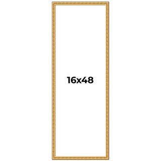 16x48 Frame Gold Real Wood Picture Frame Width 1 inches | Interior ...