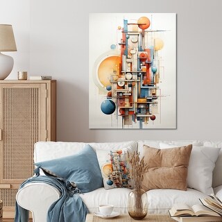 Designart "Cubism Art Tower I" Cubism Large Metal Prints - Bed Bath ...