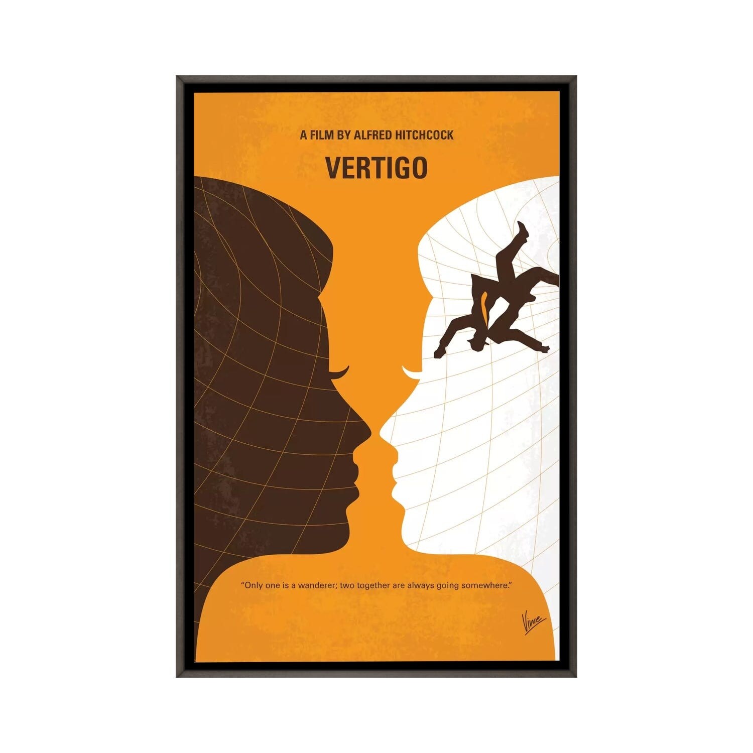 vertigo framed poster
