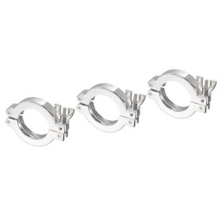KF-40 Vacuum Clamp, 3 Pack Pipe Clamp with Wing Nut for Ferrule, Silver ...