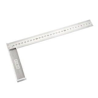 Right Angle Ruler 300mm Stainless Steel Dual Side Scale L Shape Square ...