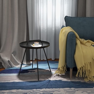 Outdoor Coffee Table with Handle, Weather Resistant Outdoor Portable ...