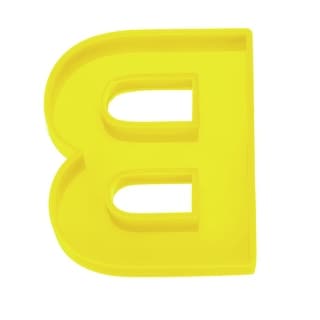 Large Letter Resin Models Alphabet B Silicone Yellow 6" for DIY Crafts ...
