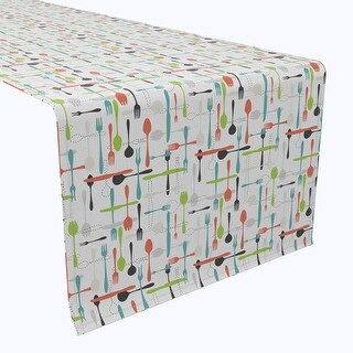 Fabric Textile Products, Inc. Table Runner, 100% Cotton, 16x108", Retro ...