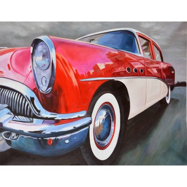 Vintage Car Picture Frame Wall Decor For Living Room - 48x36x2 inches ...