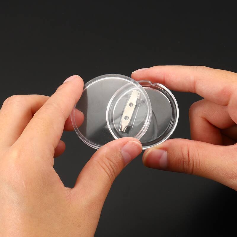 Acrylic Button Pin Badge,40 Set Round Pin Blank Buttons Badges Kit 4 ...