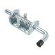 Spring Loaded Latch Pin 6.1", Iron Security Latch Sliding Barrel Bolt ...