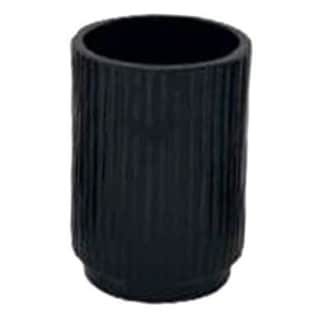 Flower Pot Raw Dark Brown ALUMINUM H7.08"- A - Raw Dark Brown - Bed ...