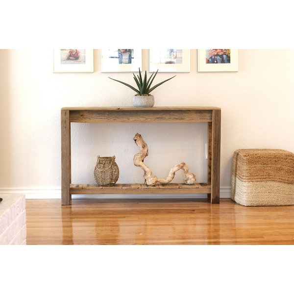 Natural Unfinished Minimilist Console Table On Sale Bed Bath Beyond 35892638