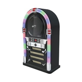 Bluetooth/CD Jukebox with LED Neon Lights - Black - Bed Bath & Beyond ...