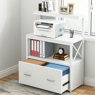 Office furniture Copier Cabinet white 2 door steel copier stand mobile ...