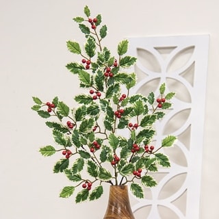 Mini Holly Leaves & Berries Spray 28" - 13 x 2 x 28 inch - Bed Bath ...