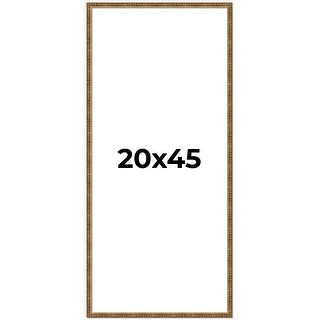 20x45 Frame Gold Kingsley Distressed Solid Wood Picture Frame Width ...