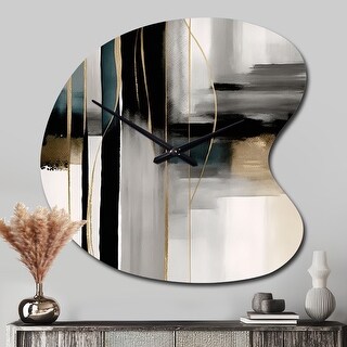 Abstract Geode Geometric Black And Gold III - Abstract Geometric Large ...