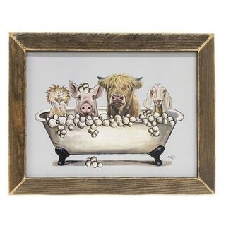 Tubby Time Framed Print - H- 13.50 in. W- 0.75 in. L- 17.50 in. - Bed ...