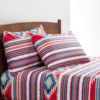 Paseo Road Del Sol Aztec Western Bedding 200TC Printed Cotton 4 Piece ...