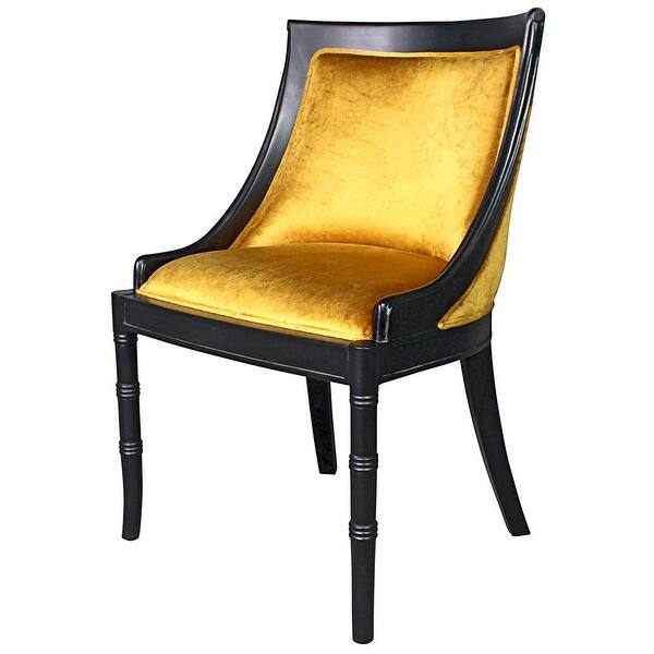 Design Toscano Emperor Caesar Neoclassical Swing Back Side Chair - Bed ...