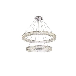 Indigo Home 36 inch LED double ring chandelier - Bed Bath & Beyond ...