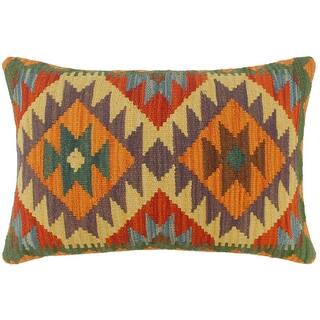 Turkish Boho Chic MacKie Hand Woven Kilim Pillow - Bed Bath & Beyond ...