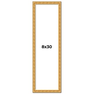 8x30 Frame Gold Real Wood Picture Frame Width 1 inches | Interior - Bed ...
