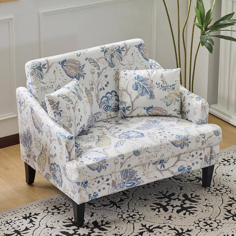 Bezseller Modern Oversized Accent Chair, 34.3'' Wide Seat Upholstered ...