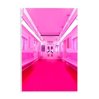 Stupell Futuristic Pink Tone Subway Wall Plaque Design by LISH Creative ...