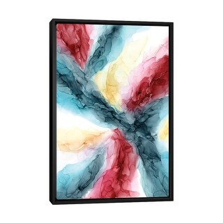 iCanvas "Burgundy Dwb Mustard" by Elizabeth Karlson Framed - Bed Bath ...