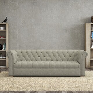 Brooks Sofa Lluxury 100% Top Performance Linen Fabric 99.75" - 99.75 ...