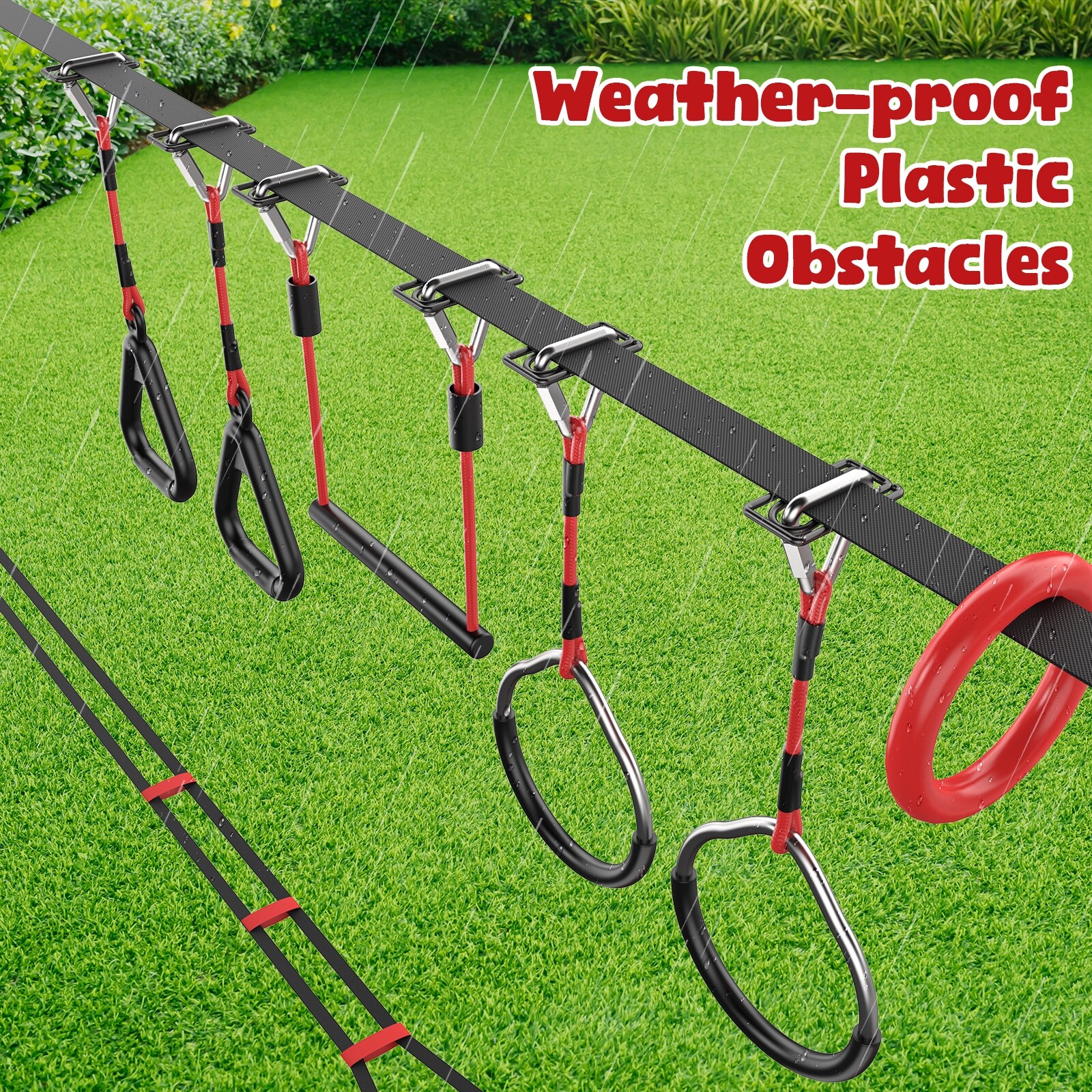 chimp doing ninja warrior course