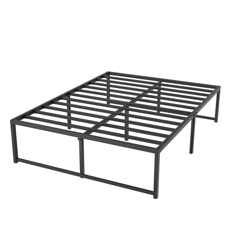 VECELO 14/16/18 inch Metal Platform Bed Frames Steel Slat,Mattress ...