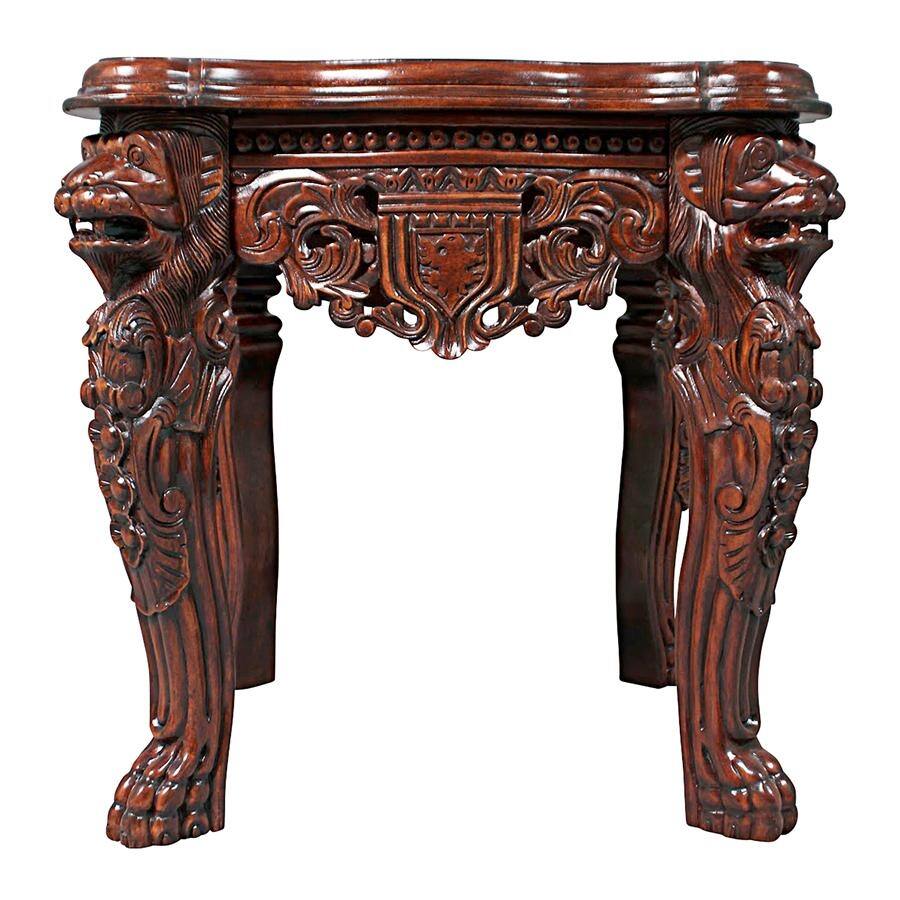 Design Toscano Lord Raffles Collection Grande Hall Lion Leg Side Table ...