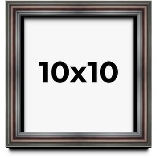 10x10 Shadow Box Frame Brown Cherry | 2.625 Inches Deep Pine Wood - Bed ...