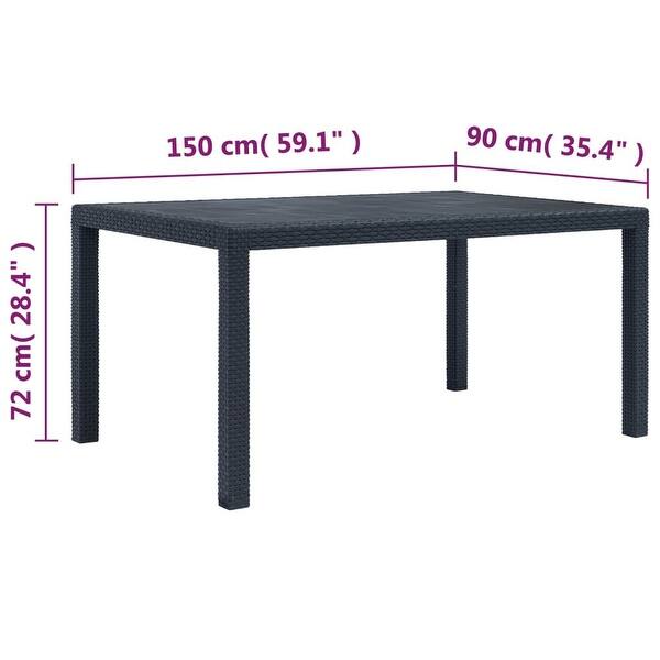 Garden Table Plastic Vine Appearance Willow Table - Bed Bath & Beyond ...