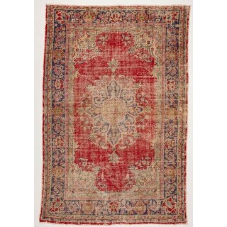 Odyssey Red Area Rug - 6' 5'' X 9' 7'' - 6' 5'' X 9' 7'' - Bed Bath ...