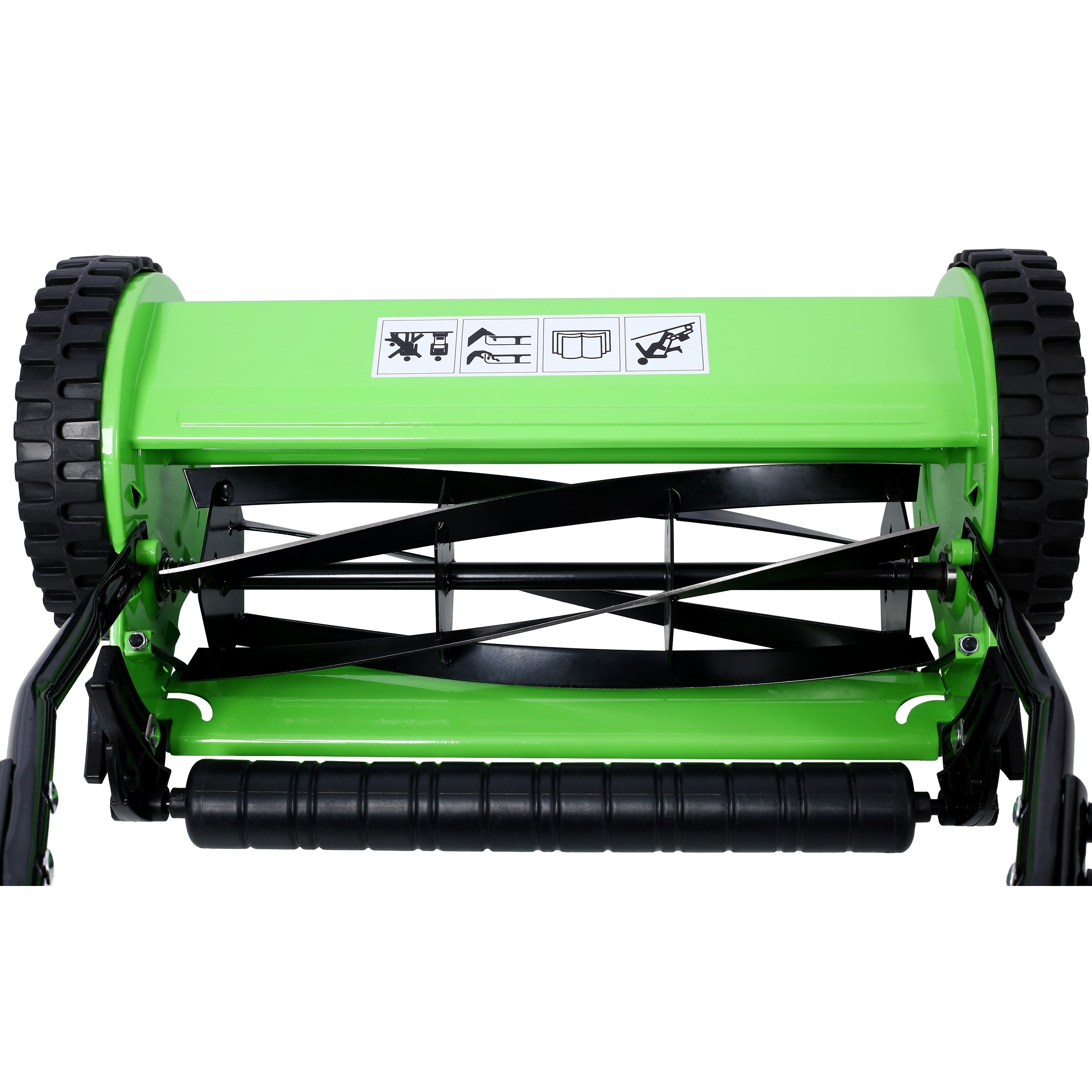 Push Mower 20-Inch Push Reel Lawn Mower, 5-Blade, 4 Wheels With Grass ...