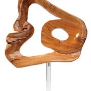 17" Natural Brown Fir Wood Small Arbor Object with Acrylic Stand - Bed ...