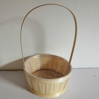 Long Handled Natural Colored Basket - Bed Bath & Beyond - 42256517