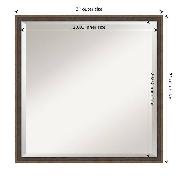 Beveled Wood Wall Mirror - Hardwood Wedge Frame - Bed Bath & Beyond ...