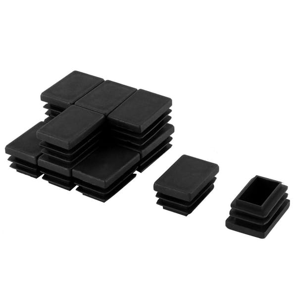 12 Pcs Blanking End Tube Caps Inserts Pipe Plug Bung 2" x 0.78" - Black ...