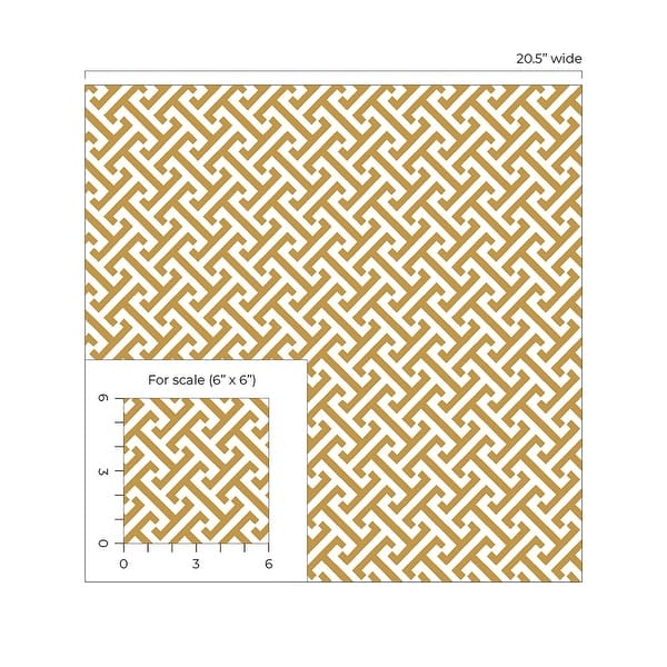 Surface Style Cross Section Golden Peel and Stick Wallpaper - 20.5 in ...