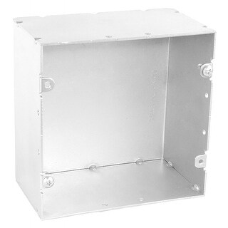 1 Pc, 5 in. Square Blank Box, 2-7/8 in. Deep, No Knockouts, Zinc Plated ...